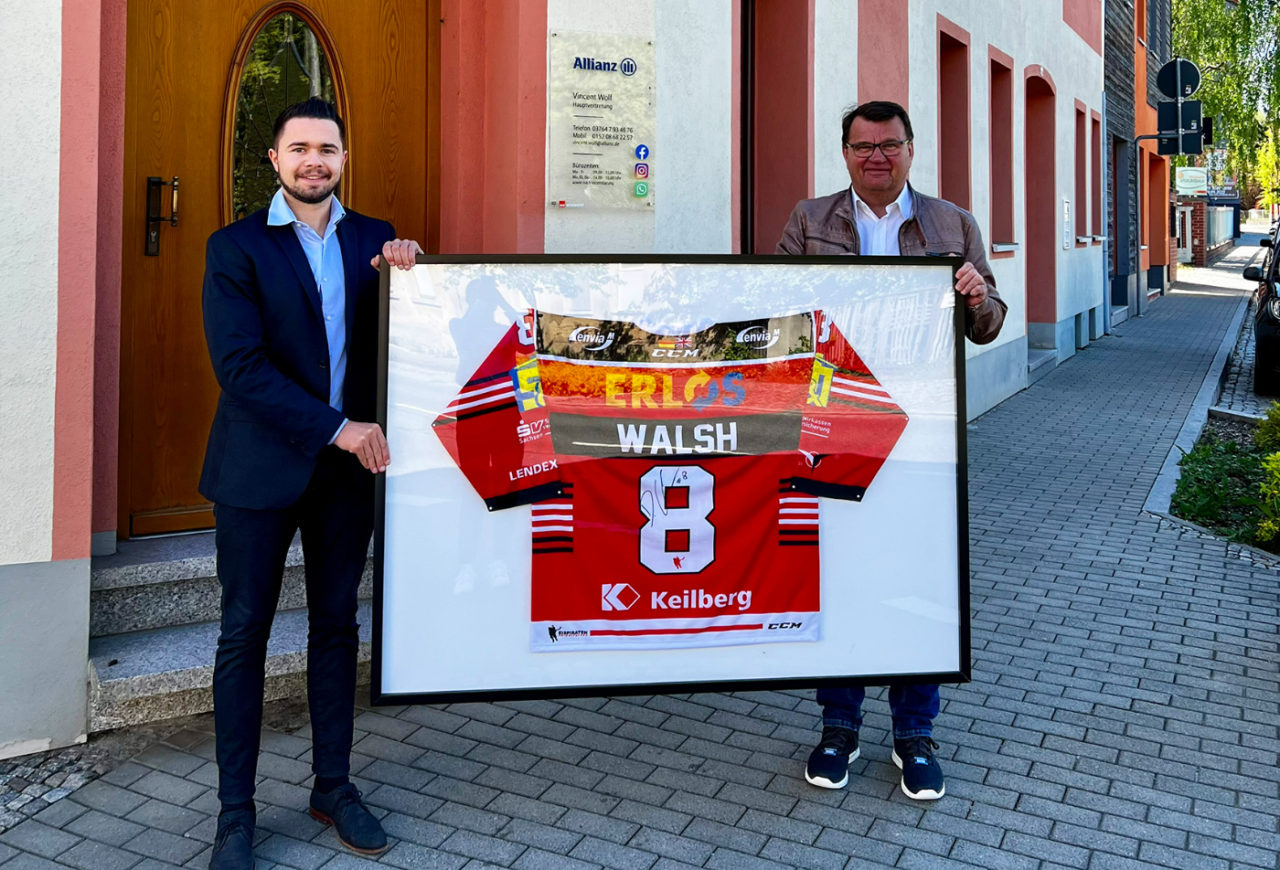 Allianz Vincent Wolf bleibt Eispiraten-Partner